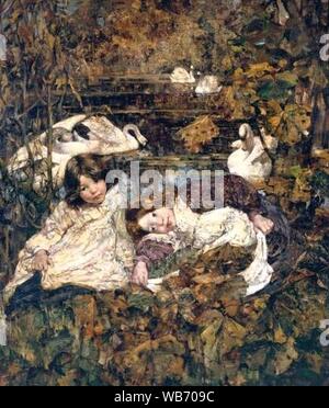 'Autumn' (1904) by Edward Atkinson Hornel is a painting that reflects ...
