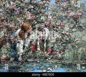 Edward Atkinson Hornel Sweet Blossoms 1916 Stock Photo - Alamy