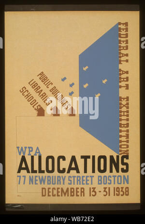 Federal Art exhibition WPA allocations Stock Photo - Alamy