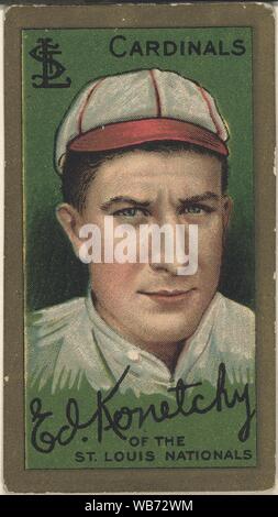Edward Konetchy, St. Louis Cardinals, baseball card portrait Abstract ...