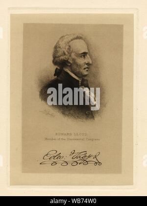 Edward Lloyd, member of the Continental Congress Stock Photo - Alamy