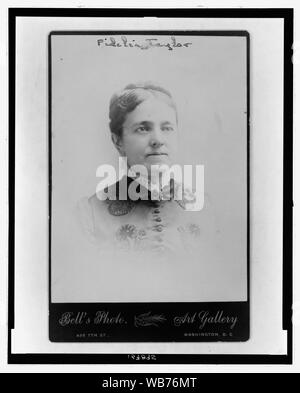 Fidelia Taylor, bust portrait, facing slightly right Stock Photo - Alamy