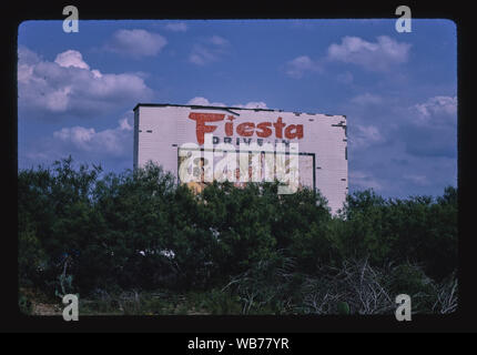Fiesta Drive-in Theater, Route 59, Laredo, Texas; ca. 1982 Stock Photo ...