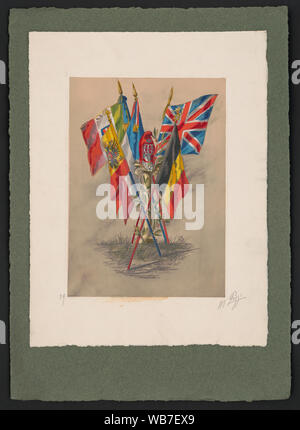 Flags of the Allies of the Second World War and Normandy flag Stock ...