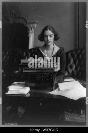Flora Payne Whitney Miller, three-quarter length portrait, seated at ...