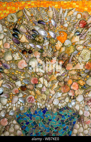 The Shell House designed by Lucy Dorrien-Smith in Tresco Abbey Gardens ...