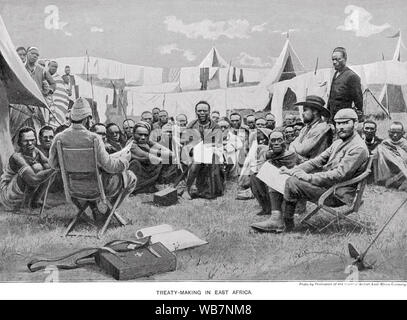 KENYA UGANDA: British East Africa Uganda protectorate. HARMSWORTH Stock ...