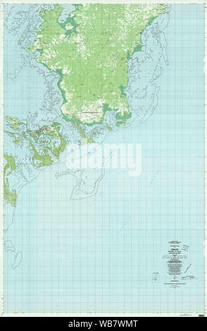 USGS TOPO Map Republic of Palau PW Peleliu 462341 1999 25000 ...