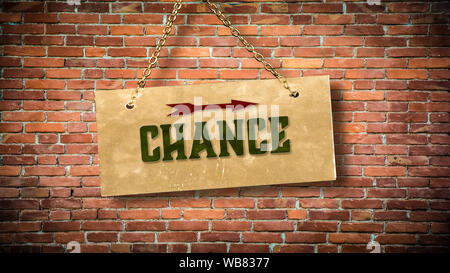Street Sign the Direction Way to Chance Stock Photo - Alamy