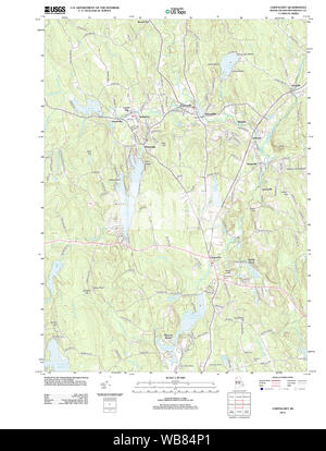 USGS TOPO Map Rhode Island RI Chepachet 353264 1999 24000 Inverted ...