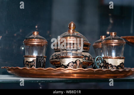 Coppersmith workshop and hand made copper things Stock Photo - Alamy