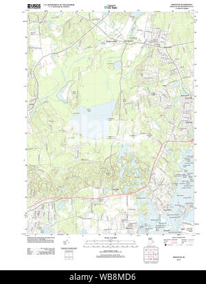 USGS TOPO Map Rhode Island RI Chepachet 353261 1955 24000 Restoration ...