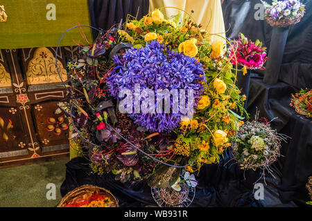 Colaton Raleigh Flower Festival. "The Creation Stock Photo - Alamy