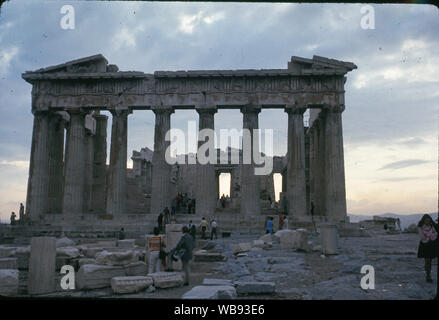 Vintage photo of the Parthenon, Athens, Greece. 1900s Stock Photo - Alamy