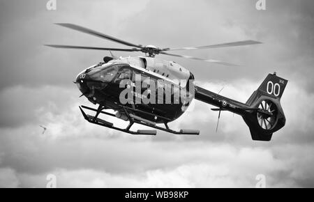 Airbus H145 Jupiter helicopter arriving at the Royal International Air ...