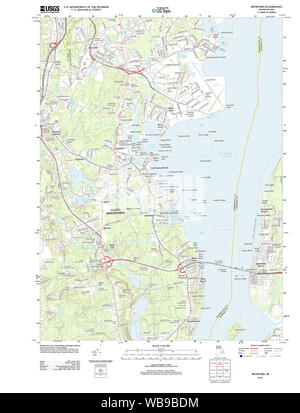 USGS TOPO Map Rhode Island RI Chepachet 353264 1999 24000 Inverted ...