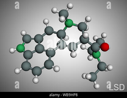 Structural model of LSD Stock Photo - Alamy