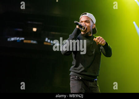 Chance the Rapper (Chancelor Bennett) during the Lollapalooza Music ...