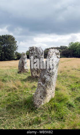 Duloe Stone Circle, between Looe and Liskeard, Cornwall UK Stock Photo ...
