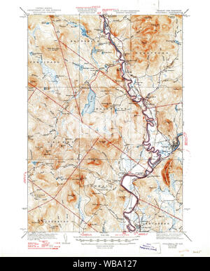 Map of Vermont 1937 Stock Photo - Alamy