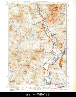 Map of Vermont 1937 Stock Photo - Alamy