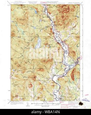Map of Vermont 1937 Stock Photo - Alamy