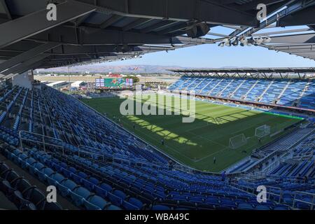 August 24, 2019: Avaya Stadium during the national anthem before the ...