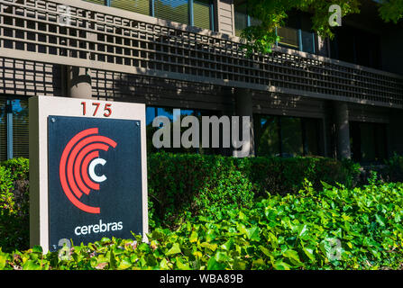 Cerebras Systems logo near headquarters of computer systems start-up ...
