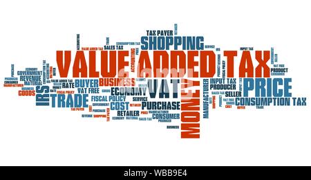 Value added word cloud concept Stock Photo - Alamy