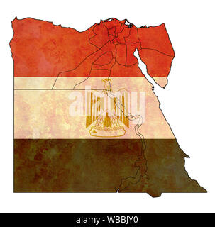 territories and of egyptian governorates on map of administrative ...