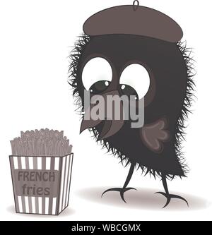 French fries. Cartoon. Vector illustration Stock Vector Image & Art - Alamy
