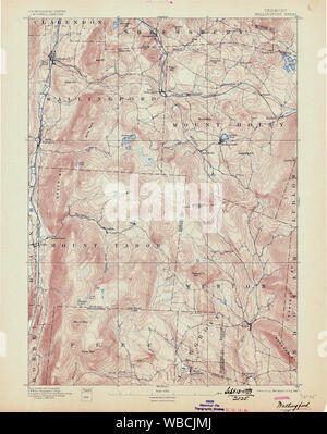 Map of Wallingford. Wallingford. 1893 Stock Photo - Alamy