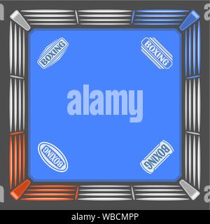 Red corner of the Boxing ring Stock Vector Image & Art - Alamy
