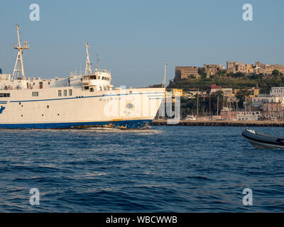 Caremar (Campania Regionale Marittima) ferry Naiade from Naples ...
