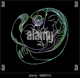 Reiki symbol Shanti Stock Vector Image & Art - Alamy