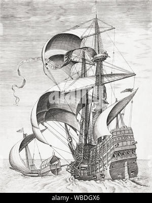 A 16th century galley ship Stock Photo - Alamy