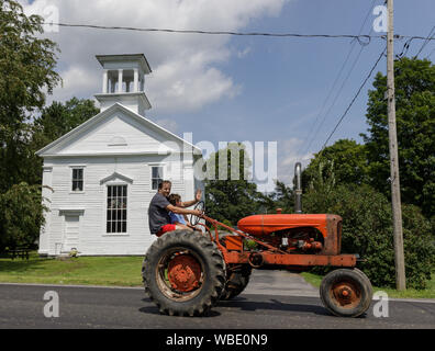 Antique tractor parade, Great New York State Fair Stock Photo - Alamy