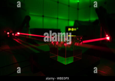laser beam in optical laboratory Stock Photo - Alamy