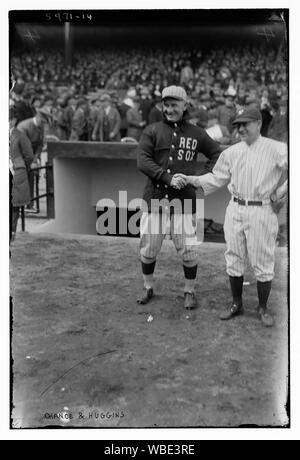 1923 Miller Huggins & Frank Chance from Yankee Stadium Opening Day ...