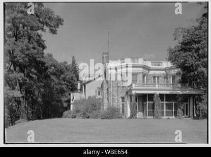 Franklin D. Roosevelt, residence in Hyde Park, New York. Residence ...