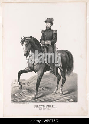 A portrait of Franz Sigel, a German-American Union general during the ...