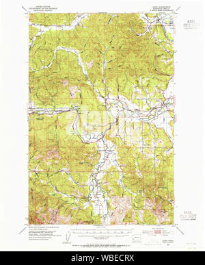Adna, Washington, map 1953, 1:62500, United States of America by ...