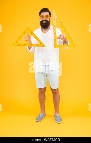 Triangle is the most important shape in engineering. Engineer using ...