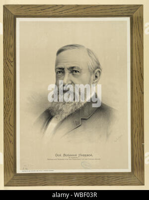 Gen. Benjamin Harrison, of Indiana Stock Photo - Alamy