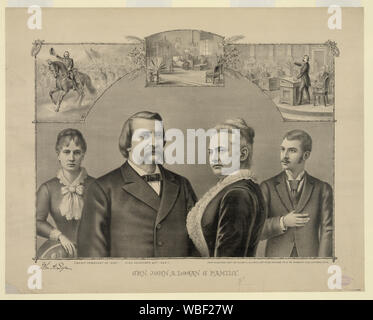 Gen. John A. Logan & family Stock Photo - Alamy