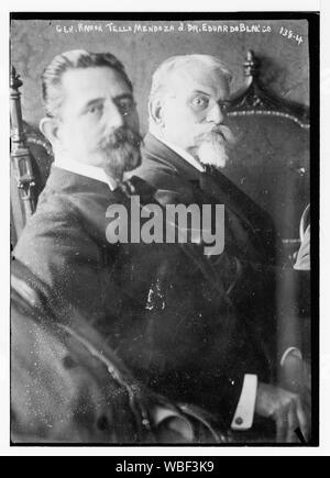 A photograph of General Ramon Tello Mendoza and Dr. Eduardo Blanco ...