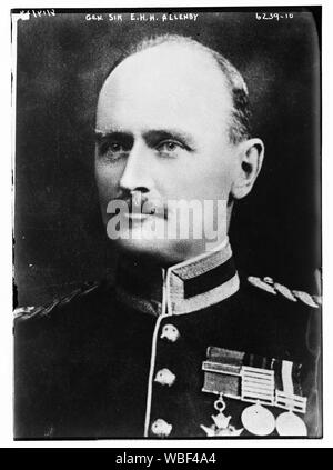 General Edmund Hynman Allenby, commander of the British forces in ...