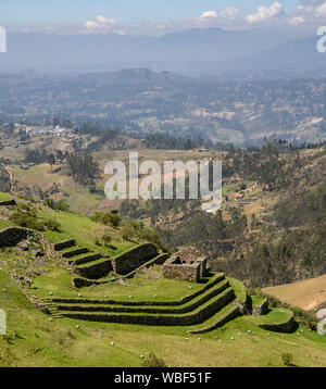 Inca ruin at Cojitambo in Ecuador Stock Photo - Alamy