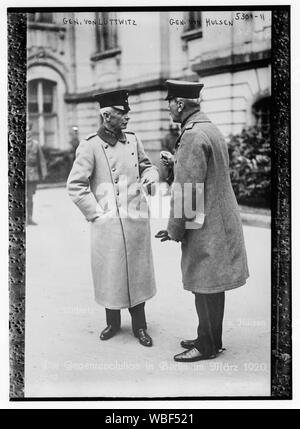 Gen. Von Luttwitz & Gen. Von Hulsen Stock Photo - Alamy