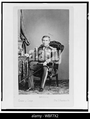 General Juan Nepomuceno Almonte, full-length portrait, seated, facing ...